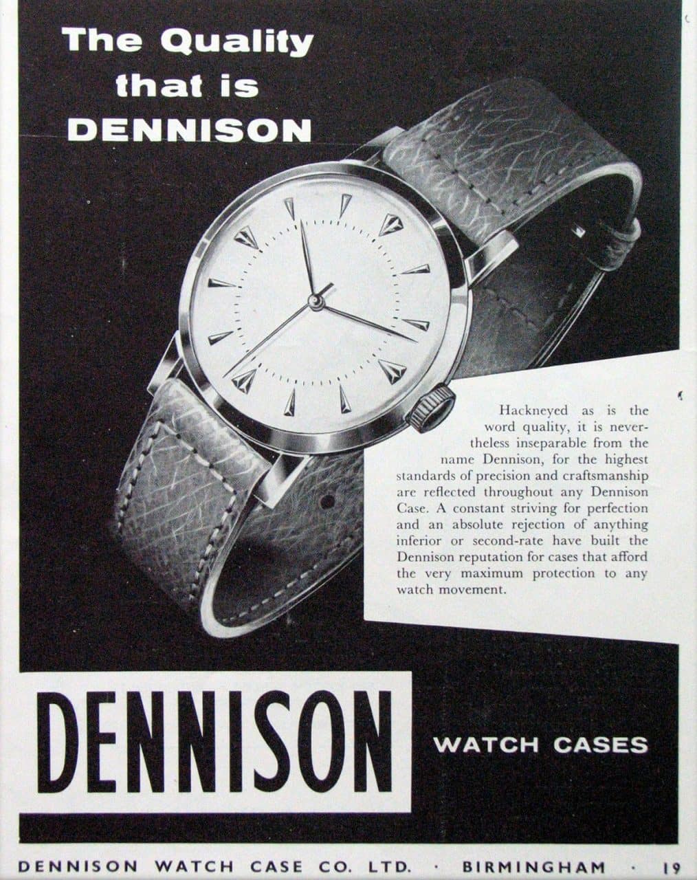 Dennison watch cases - Watches of Lancashire